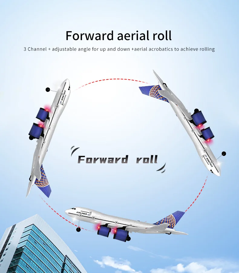 AiJH A380 RC Airplane - Eco-Friendly EPP Material, Ready-to-Fly Remote ...