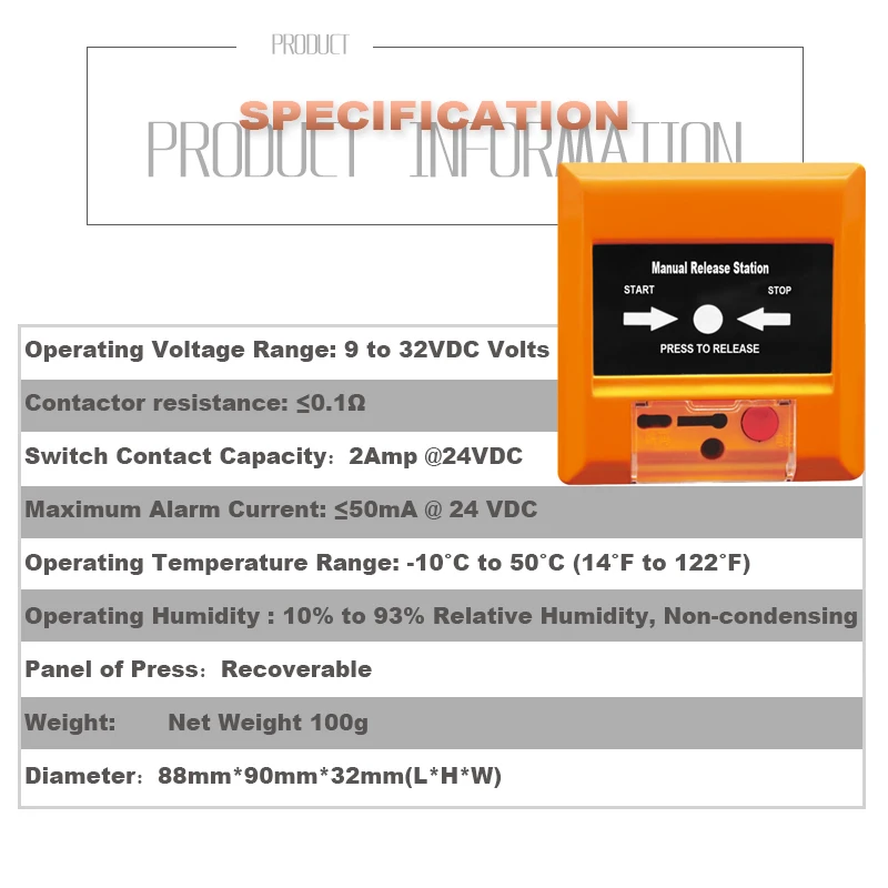 Hot Sale Extinguishant Fire Suppression Control System Manual Release ...