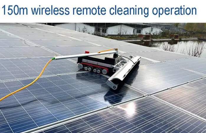 Pv Solar Cleaning Robot Automatic Solar Module Cleaning Machine With ...