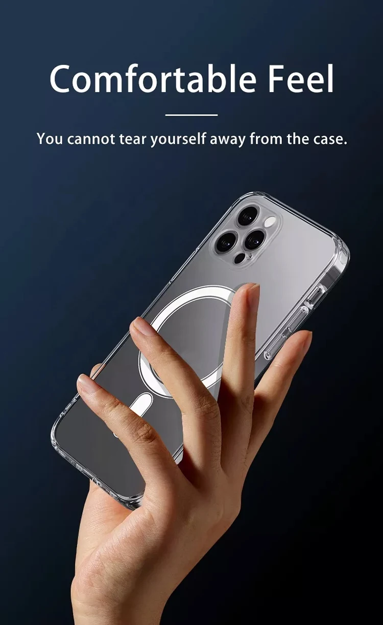 Popular Transparent Shock Absorbing Strong Magnetic Wireless Charging ...