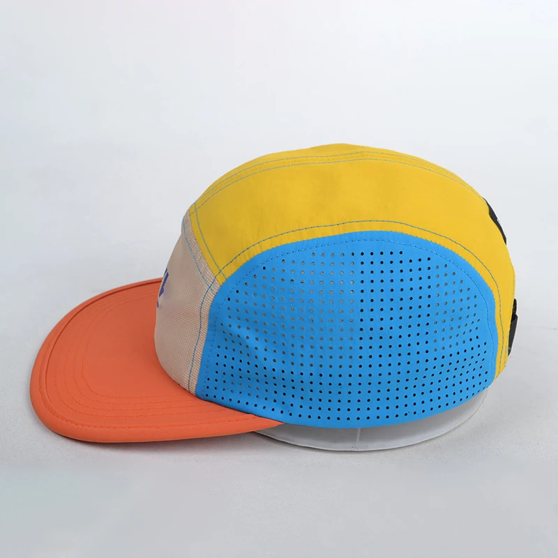 Custom Adjustable Nylon Five Panel Camp Caps for All Seasons