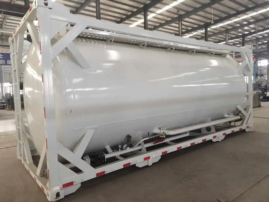 20ft Powder Bulk Cement Iso Tank Container Fly Ash Transport Tanker ...