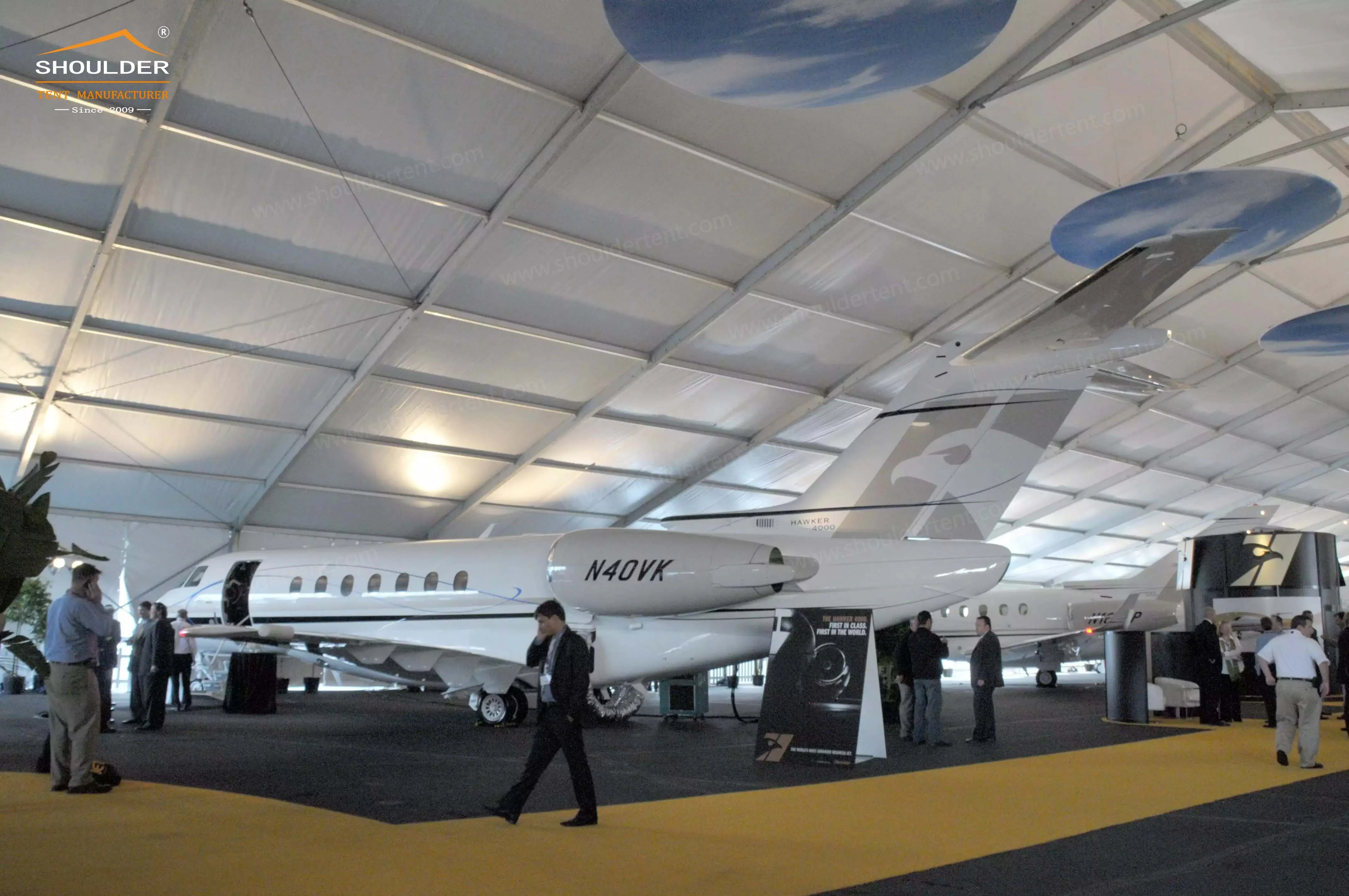 Heavy Duty Aluminum Alloy Aircraft Hangar Tent for Car Plane Exhibition