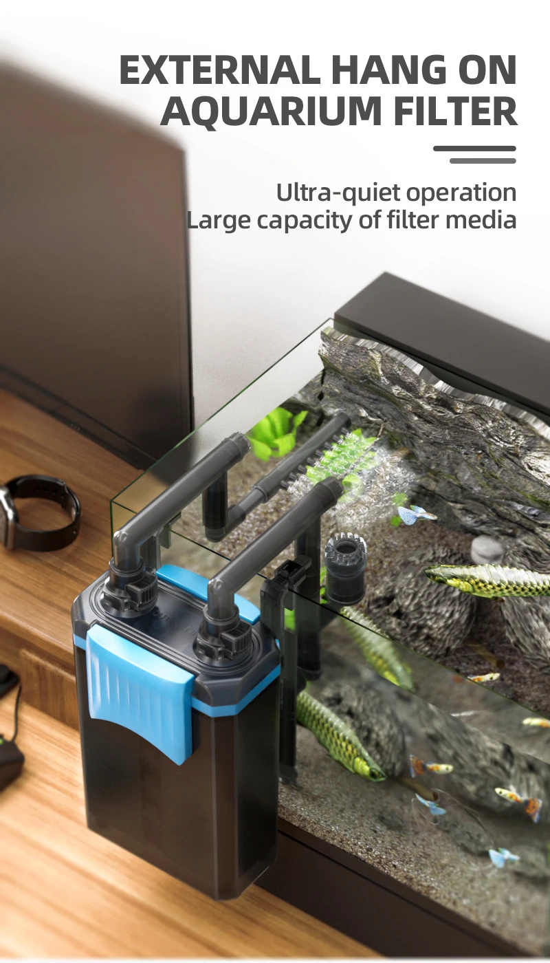 8W Aquarium Waterfall Filter Pump - Sustainable & Efficient