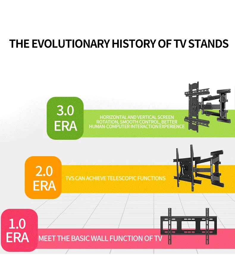 Full Motion 90 Degree Rotating Tv Wall Mount Flat And Tilt Tv Stand 37 ...