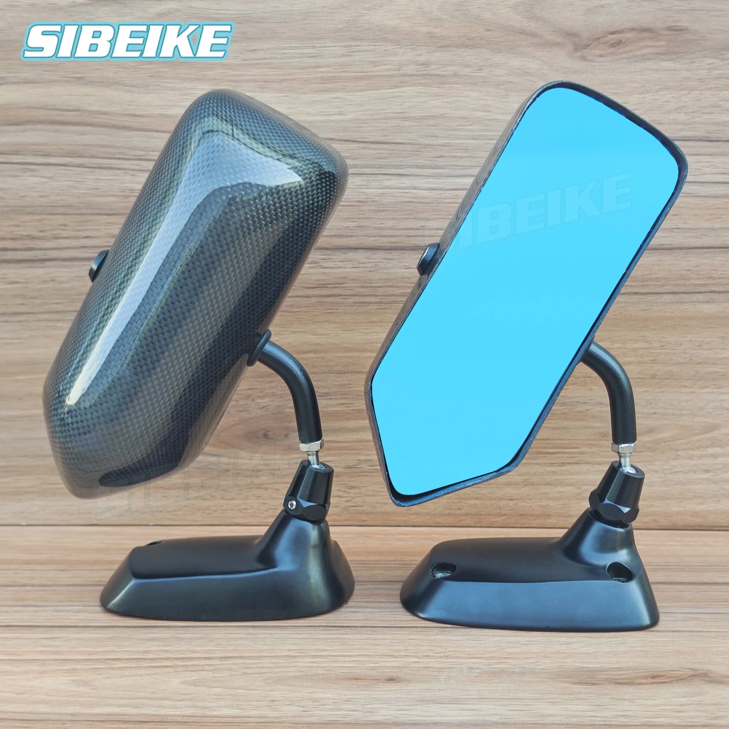 F1 Racing Carbon Craft Square Car Mirror - Universal Fit