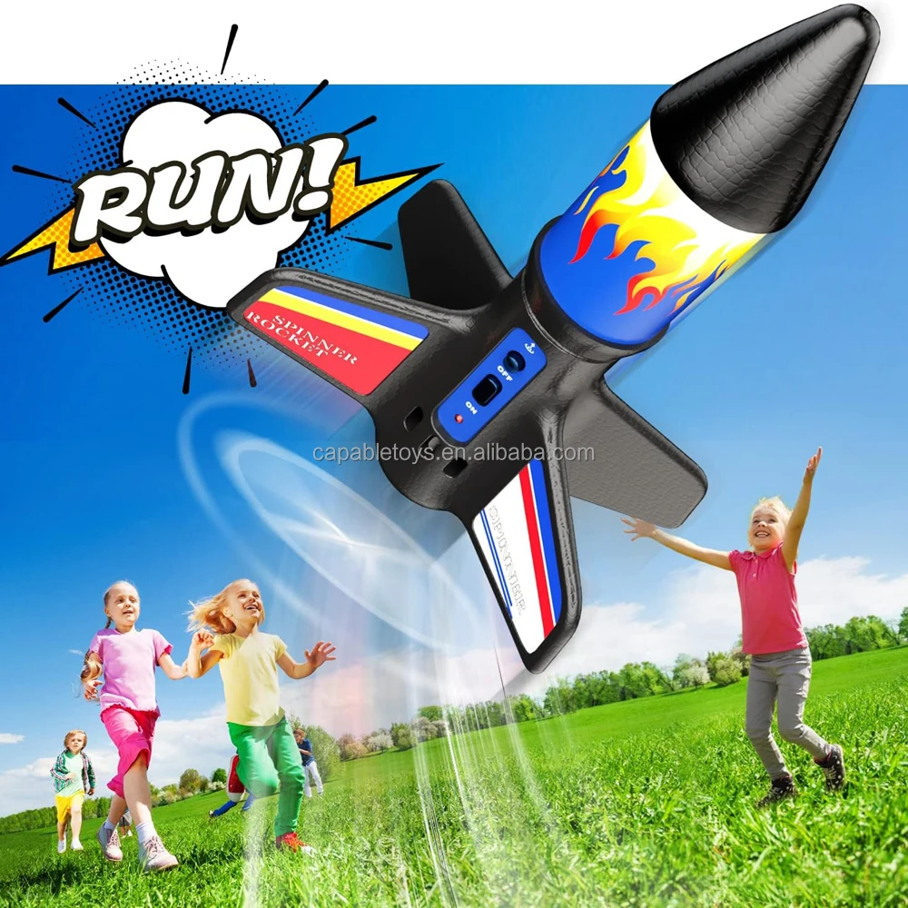 Kids Outdoor Electric Rocket Launcher Toy - Safe & Fun
