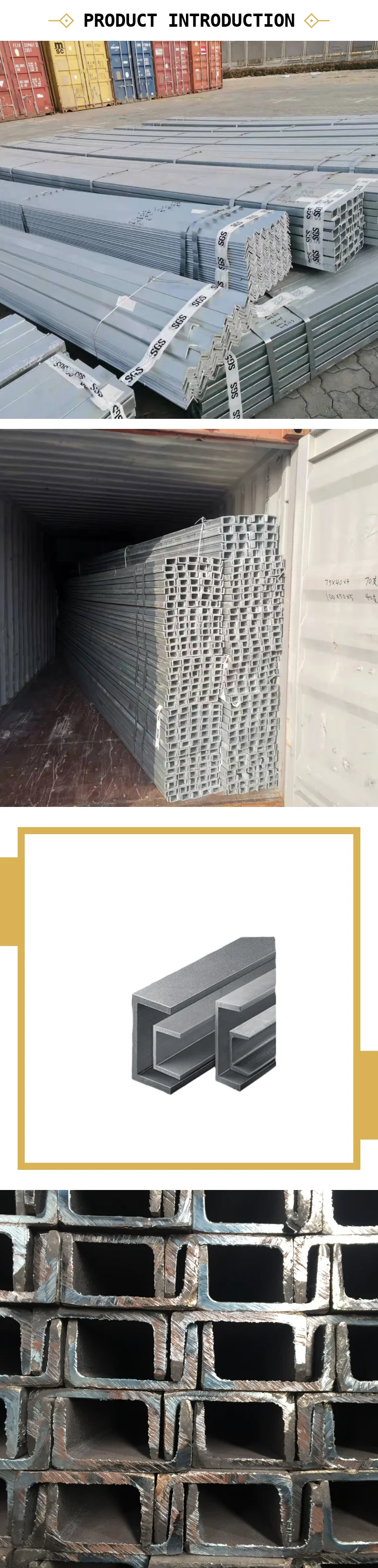 Steel C Channel C Purlin C Type Beam Hot Dip Galvanized Cold Bend ...