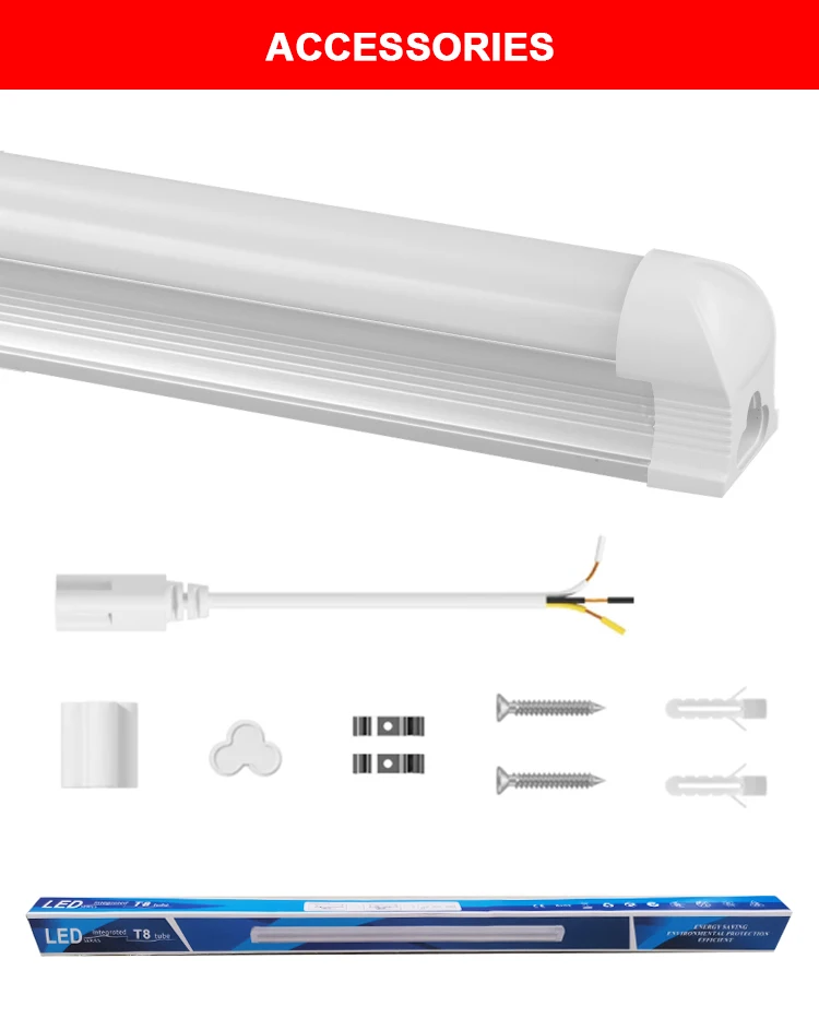 60cm 120cm 2ft 4ft Lighting Luz Led Tubes Aluminum T5 T8 Integrated Led ...