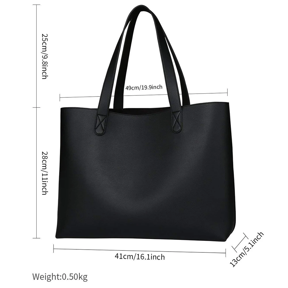 Custom Logo Big Purses and Handbags Black Bags Women Handbags Private ...