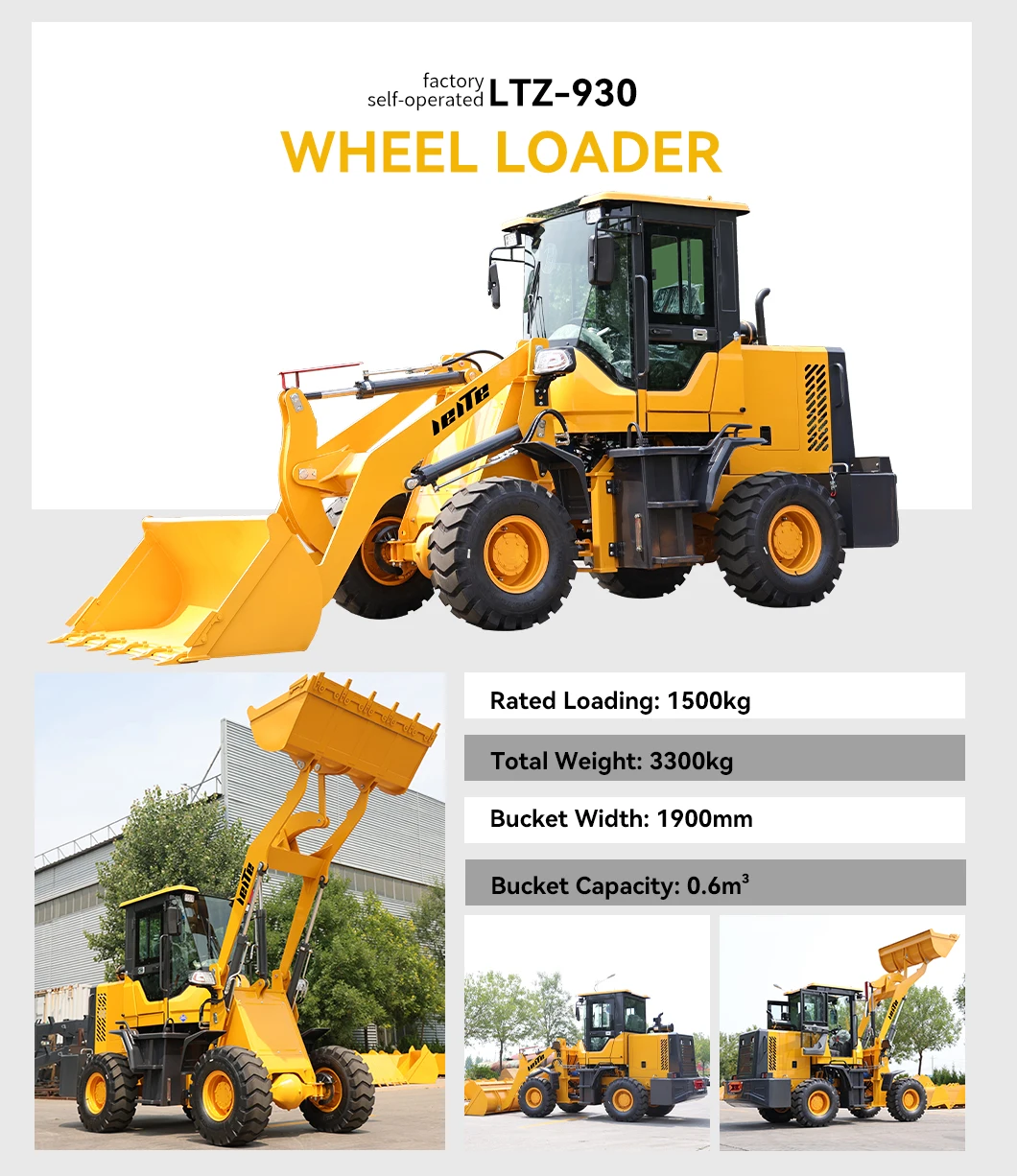 LEITE Compact Wheel Loader - High Efficiency & Premium Quality