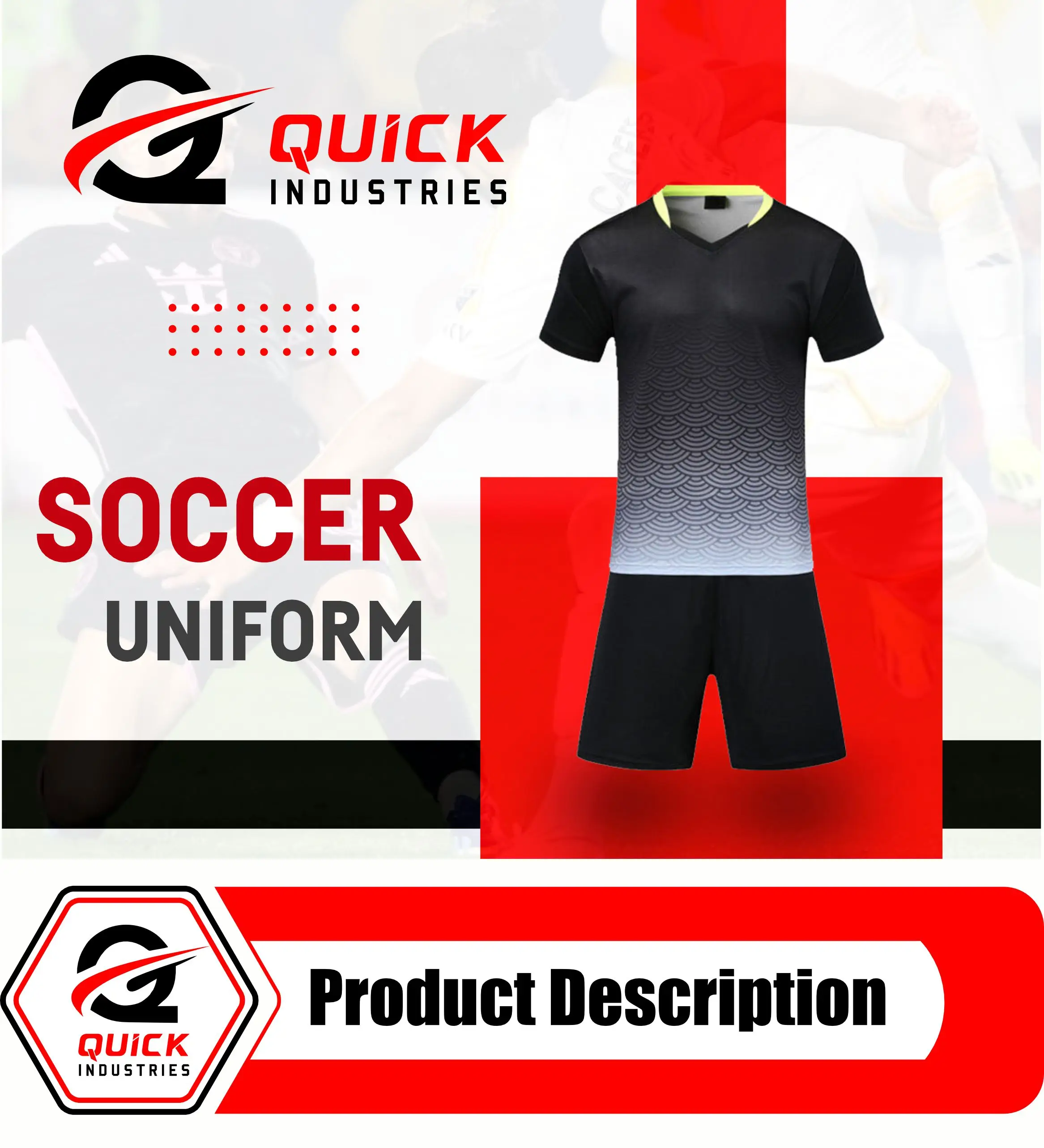 Pakistan Made 2024 Men Soccer Uniform Team Jersey And Shorts Latest ...