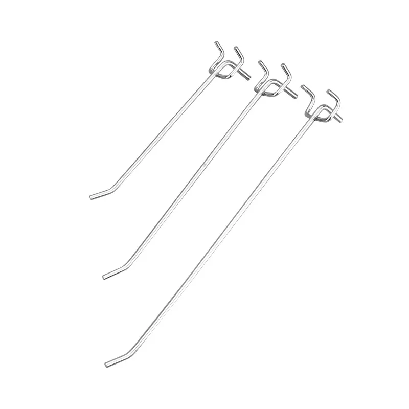 Supermarket Metal Slatwall Display Hooks For Perforated Back Panel ...