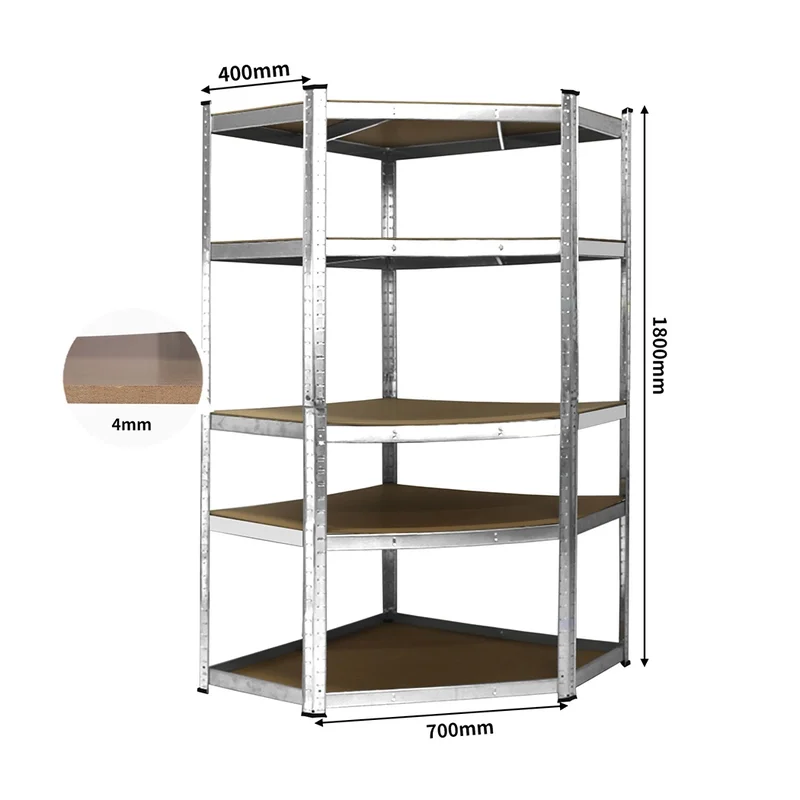 Corner Racking Garage Shelving 90cm Storage Units Heavy Duty Metal ...