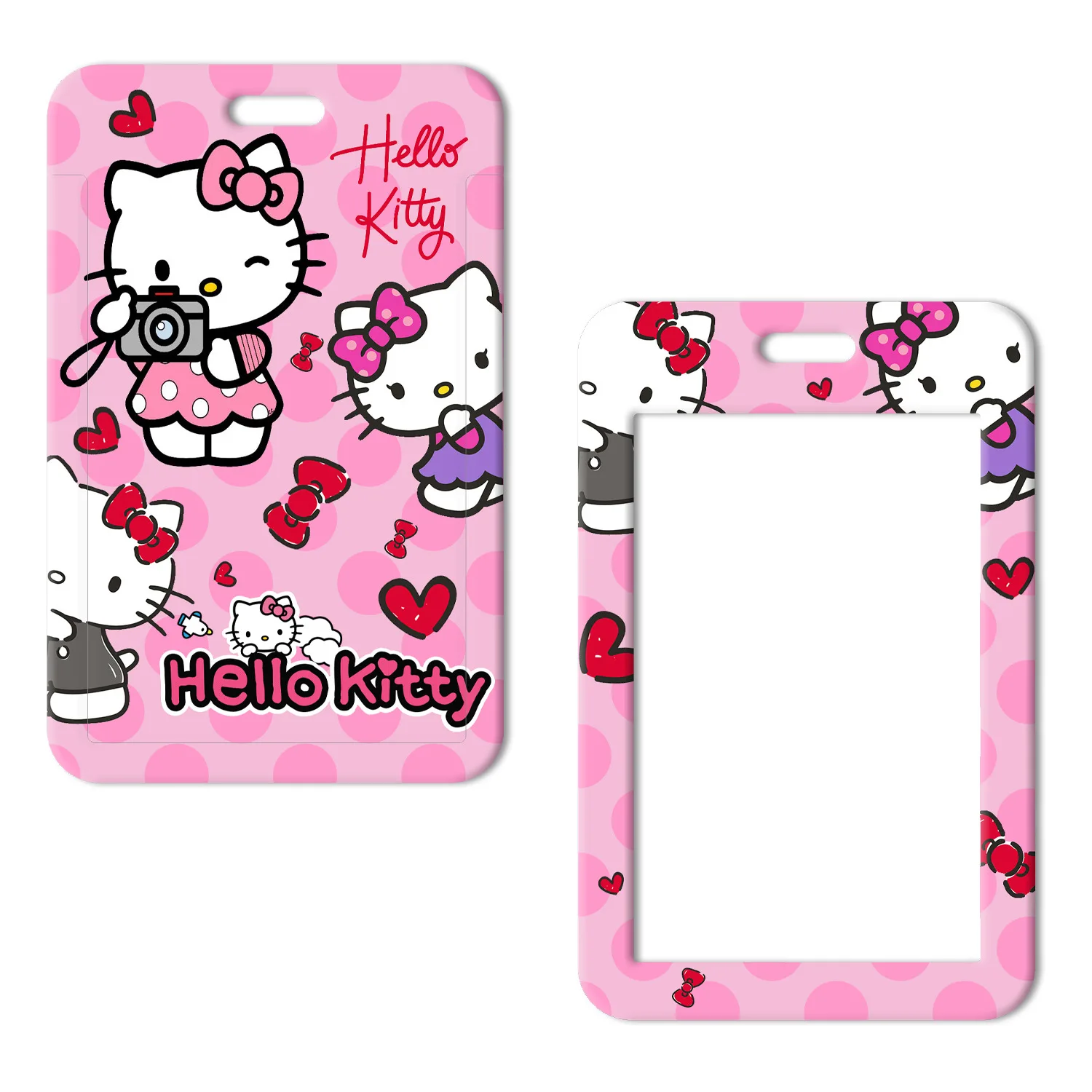 Keroppii Lanyard With Id Card Badge Holder Hard Plastic Cute Student Id ...