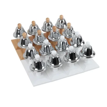 Montessori Toys Wooden Desk Bells Set 8 Notes Diatonic Metal Hand Bells ...