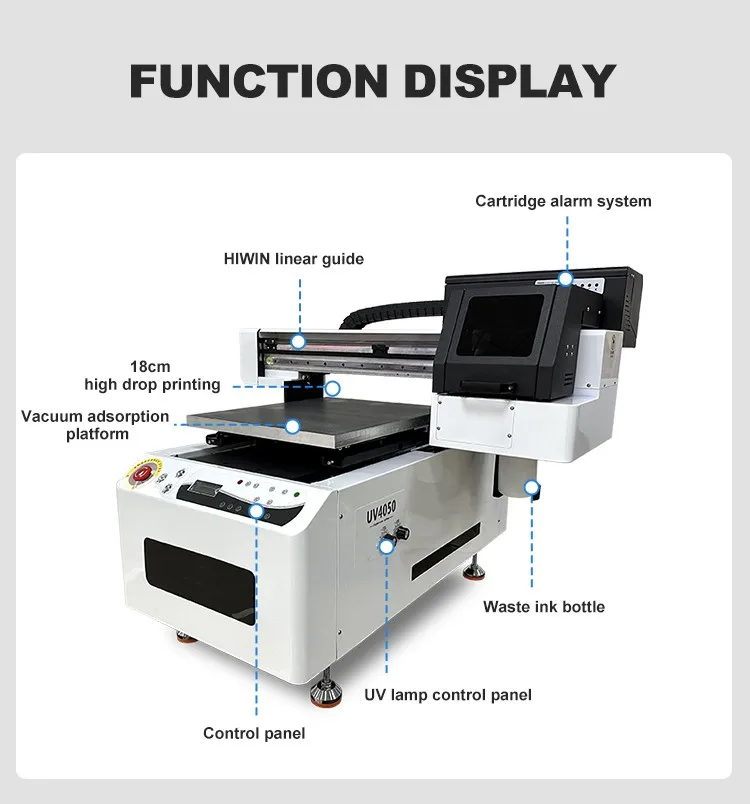 Small Size Uv Flatbed Printer 4050 Uv Printing Machine Dual Xp600 ...