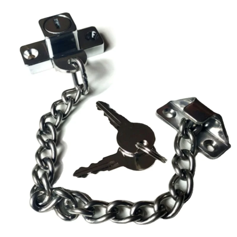 Stainless Steel Window Door Chain Lock Anti-Theft Removable Fixed Chain ...