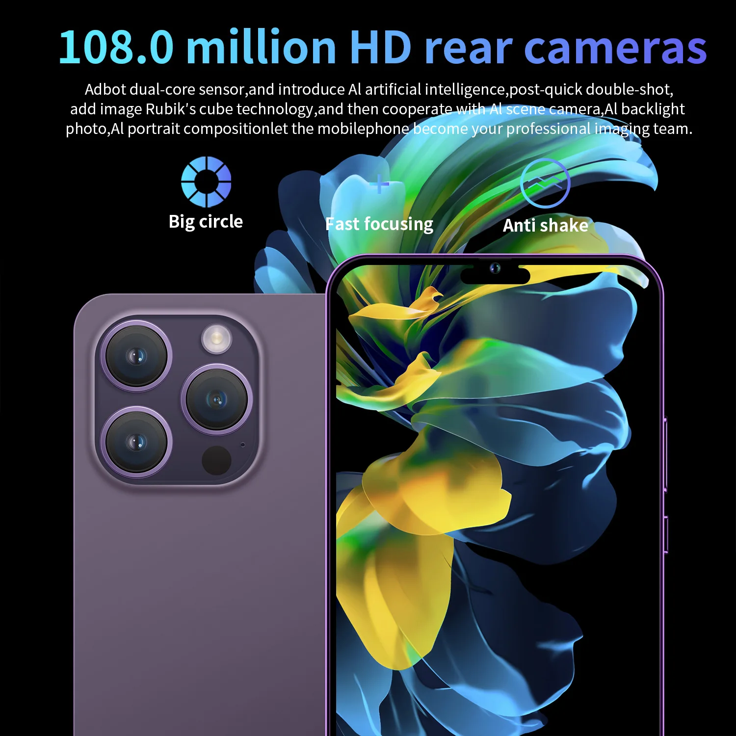 Global Version I14 Phone 256gb 7.3 Inch 5g Smartphones Unlocked Cell ...