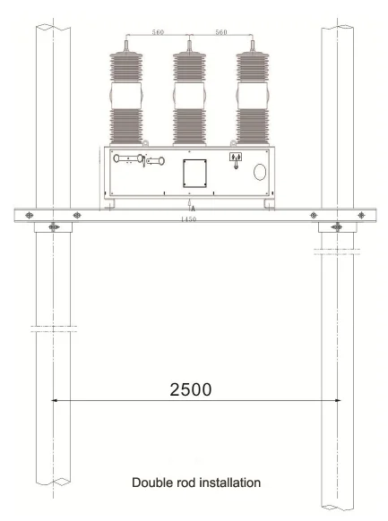 Outdoor 33KV 35KV 36KV 38KV 40.5KV Motorized Vacuum Switch