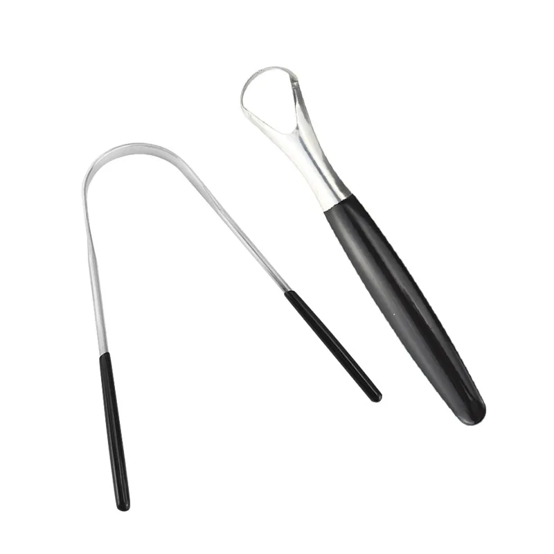 Stainless Steel U-Shaped Tongue Scraper Non-Slip Handle Tongue Coating ...