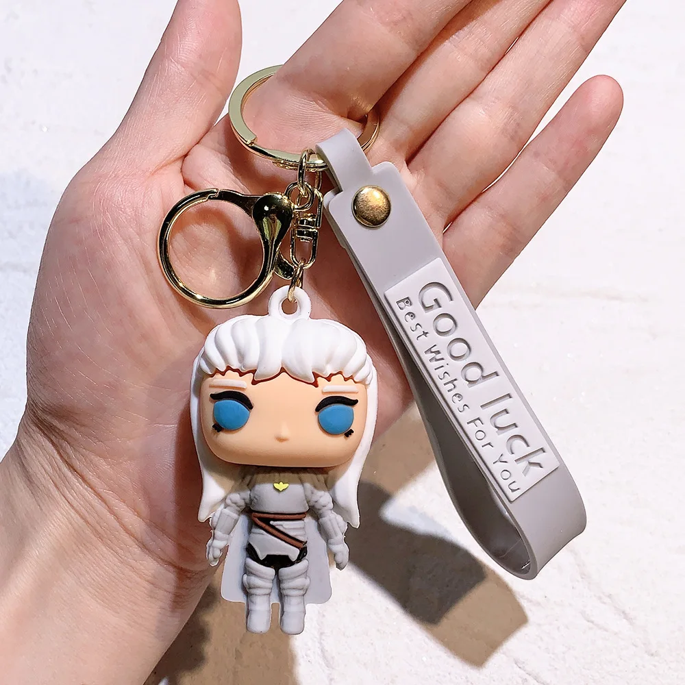 2 Designs Berserk Anime Keychains Cartoon Guts Character Keychain 3d ...