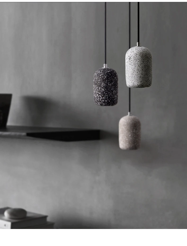 Concrete Cement Lamp - Modern LED Home Decor Lighting