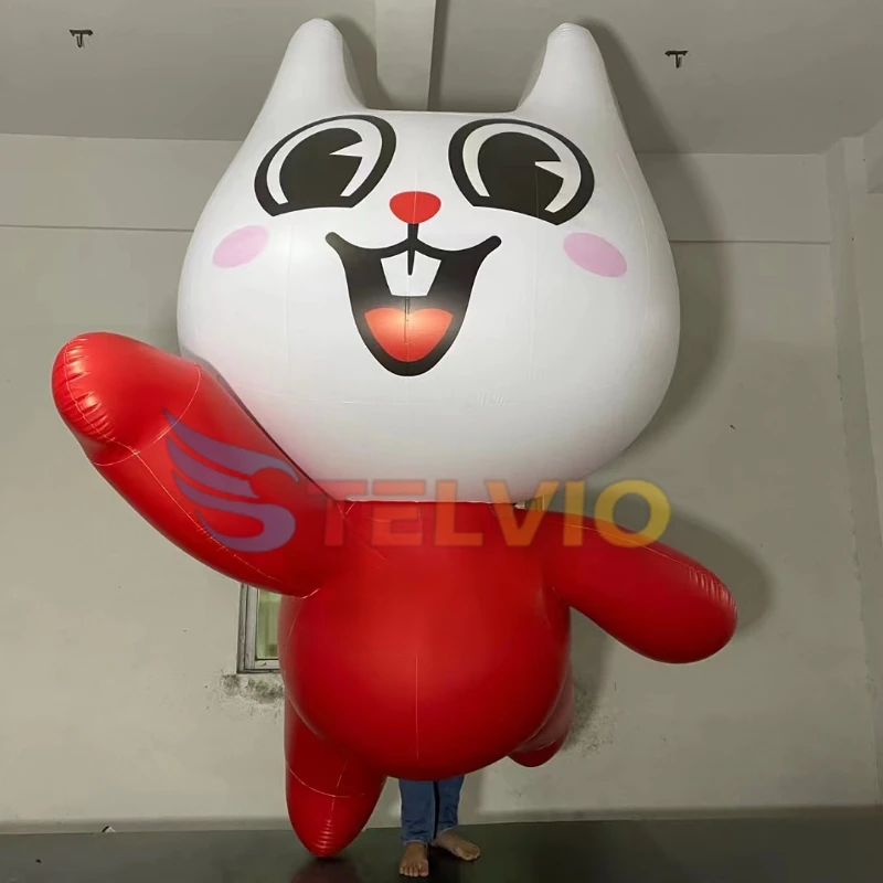 Customized Giant Inflatable Cartoon Character Model Inflatable Blue ...