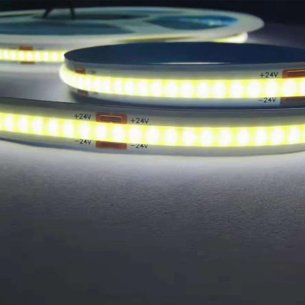 COB 10m Roll 24v 320 Leds 8mm Width Multi Colors White Set Kit Cuttable ...