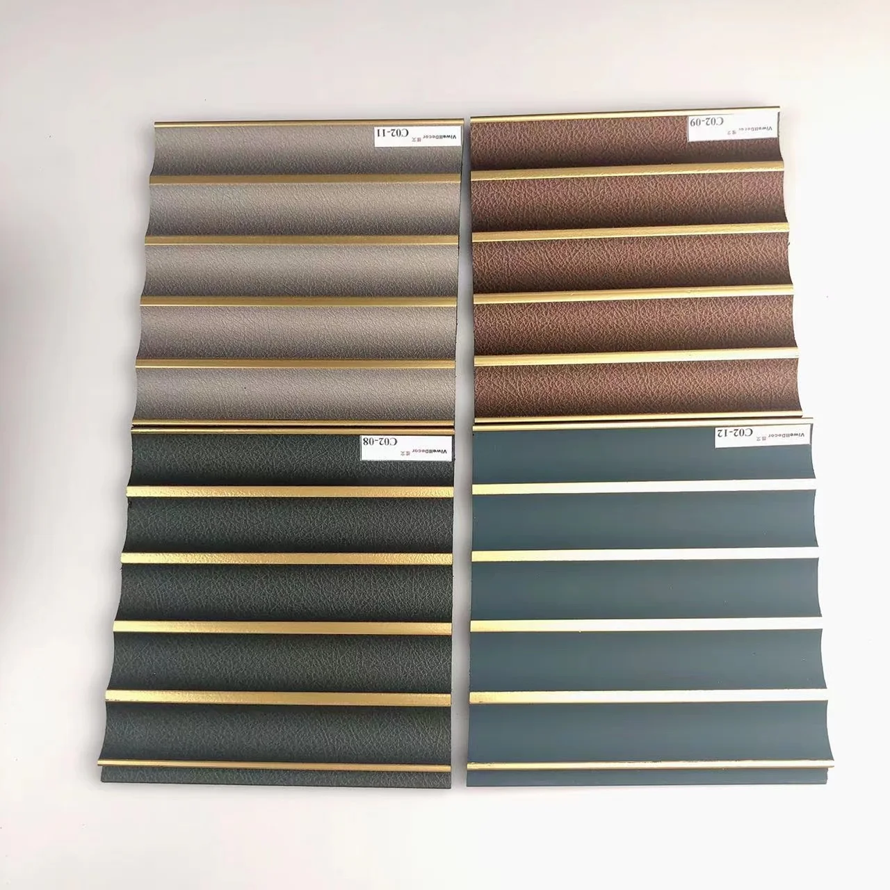 PS Wall Louver Panel Gold Line Yellow Brown Spot Color