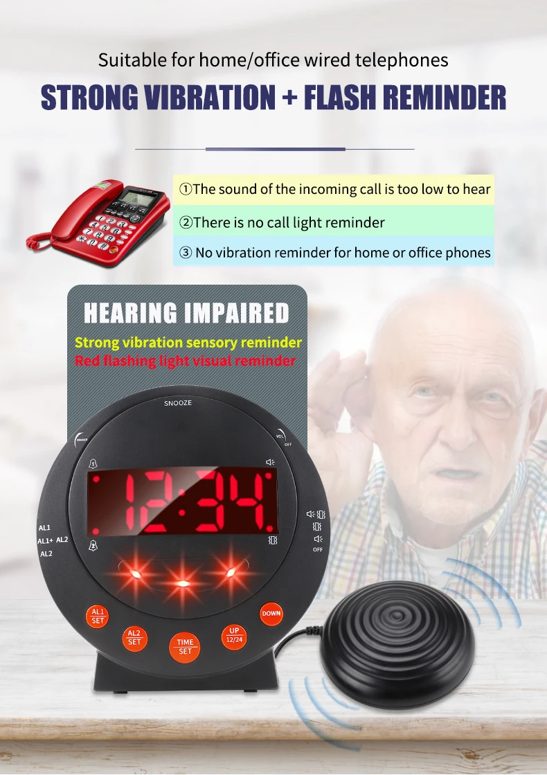 Newest products extra loud shaker incoming call reminder vibrator