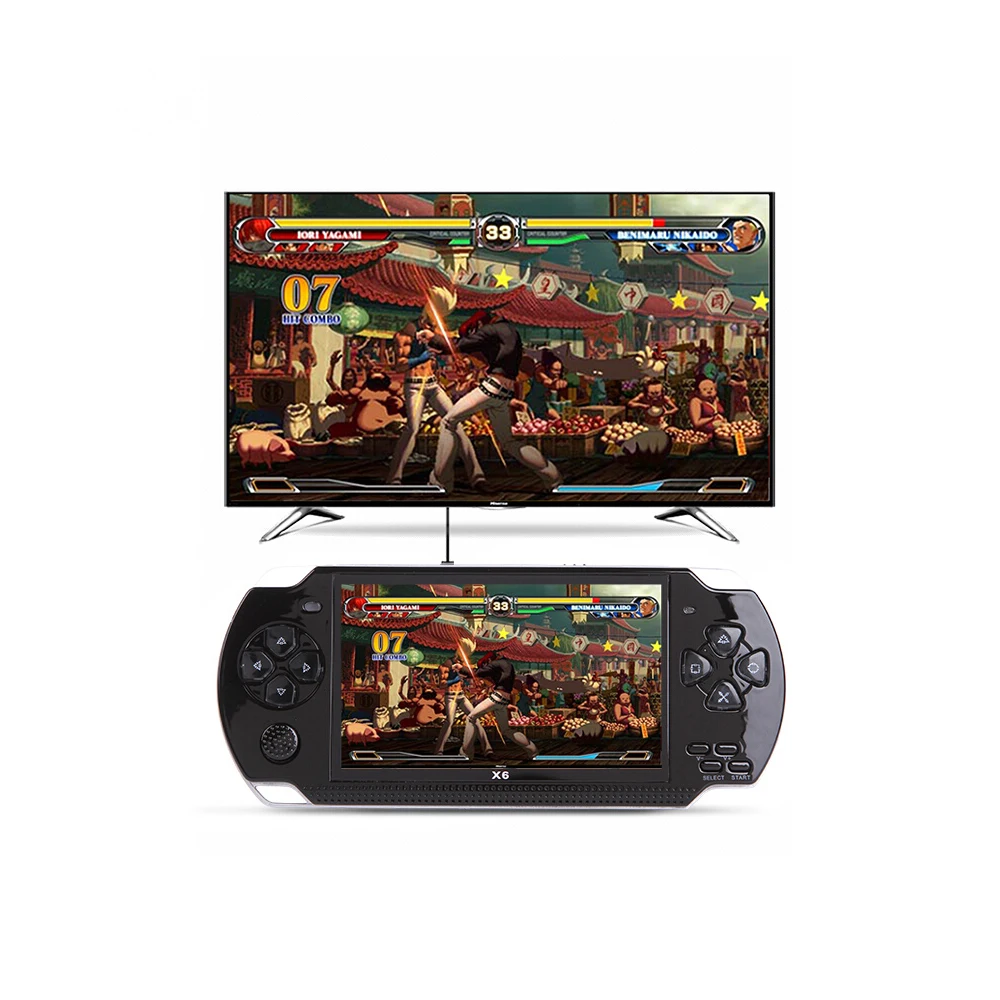 X6 Portable Game Console - 10000 Built-in Games & 8GB Memory