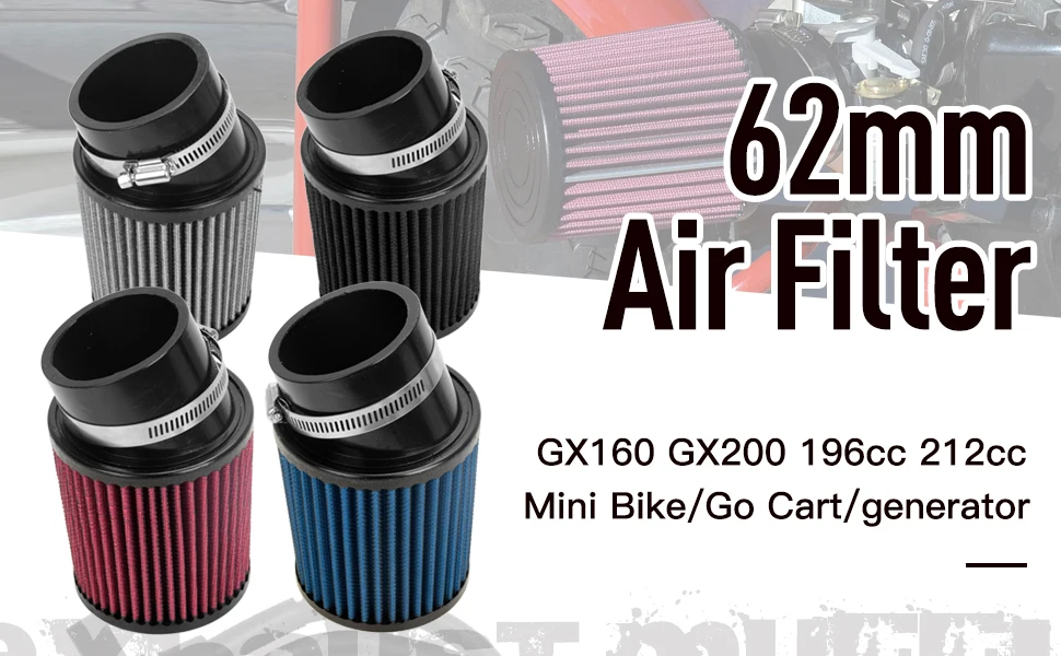 High Flow Washable Performance Air Filter For Honda Go Kart Mini Bike ...
