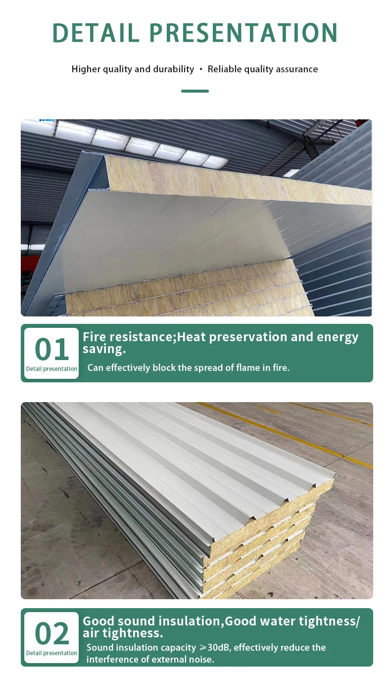 Rock Wool Roof Panels - Durable, Fierproof, and Waterproof