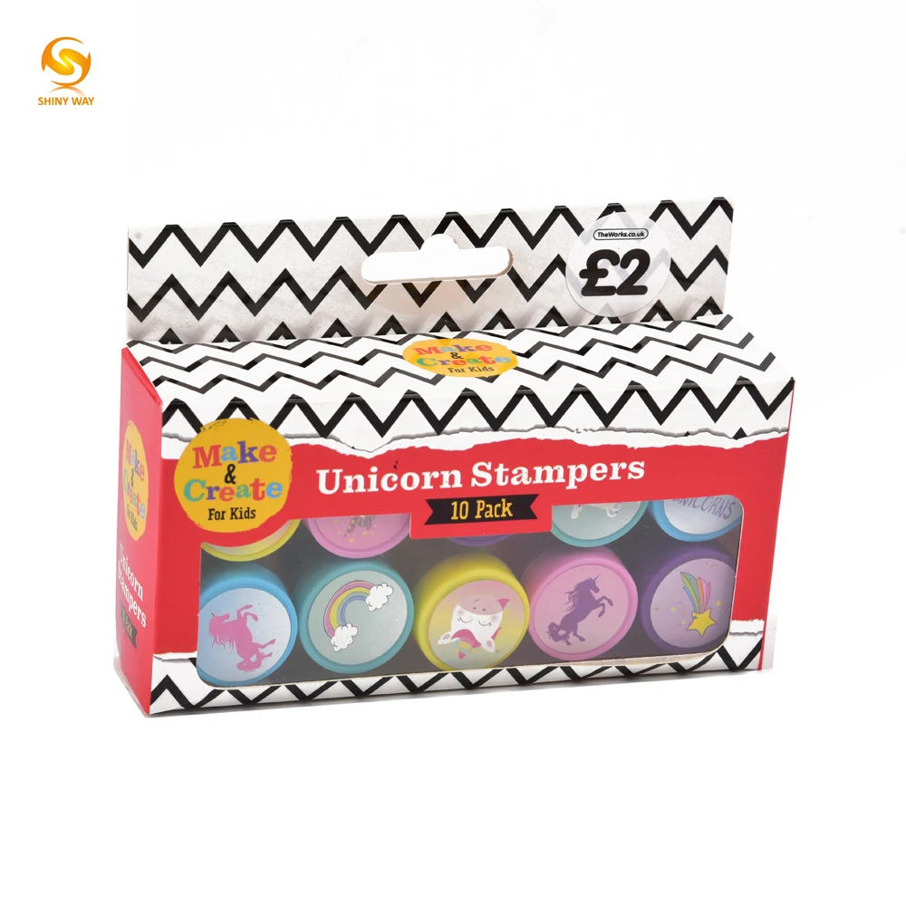 Shinyway Factory Supplier Dinosaur Unicorn Self-inking Plastic Stamp ...
