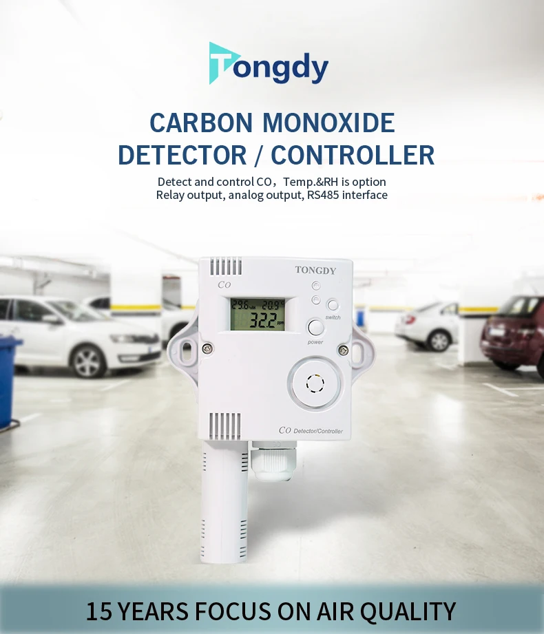 Carbon Monoxide Controller with 2 Relay and RS485