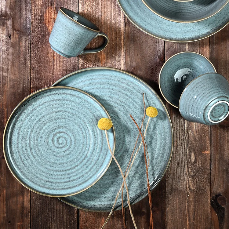 PITO Bone China Plate Porcelain Dinner Set for Weddings