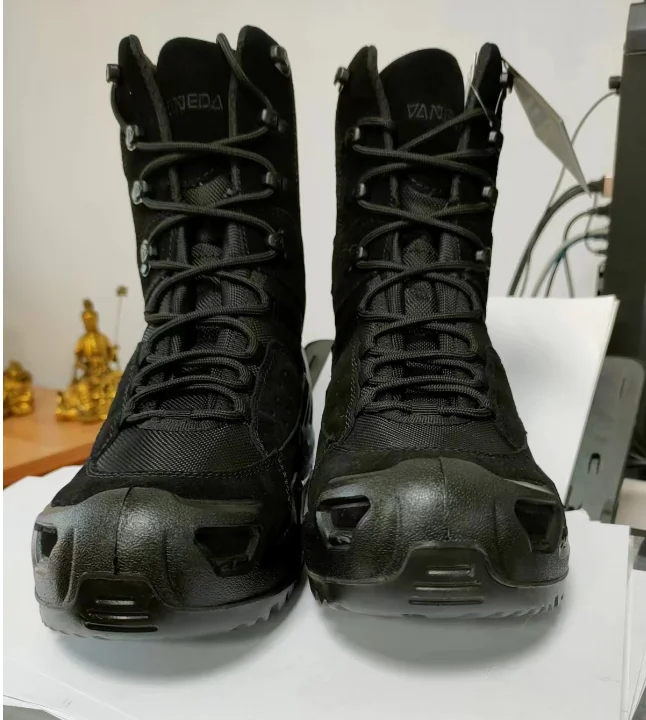 TSB07 Stock Customized Middle Cut Tactical Hiking Boots cow leather ...