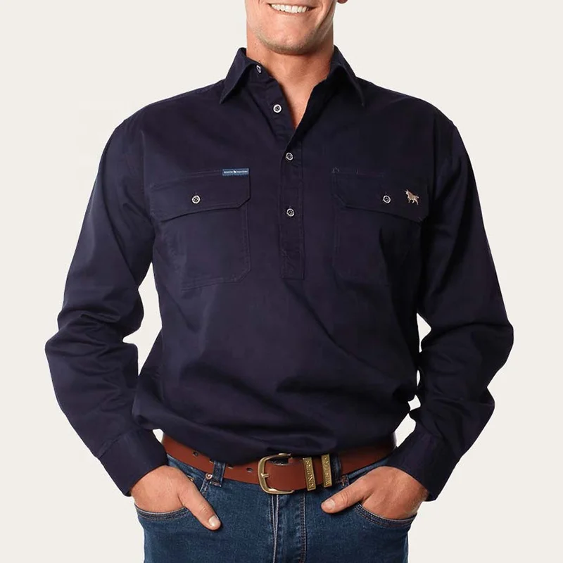 Baola Factory Price Wholesale Australian Mens Custom Cotton Work Shirt ...