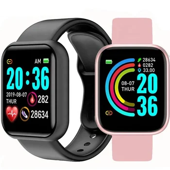 New Y68 D20 Smart Watch Men Women Blood Pressure Fitness Trackers ...