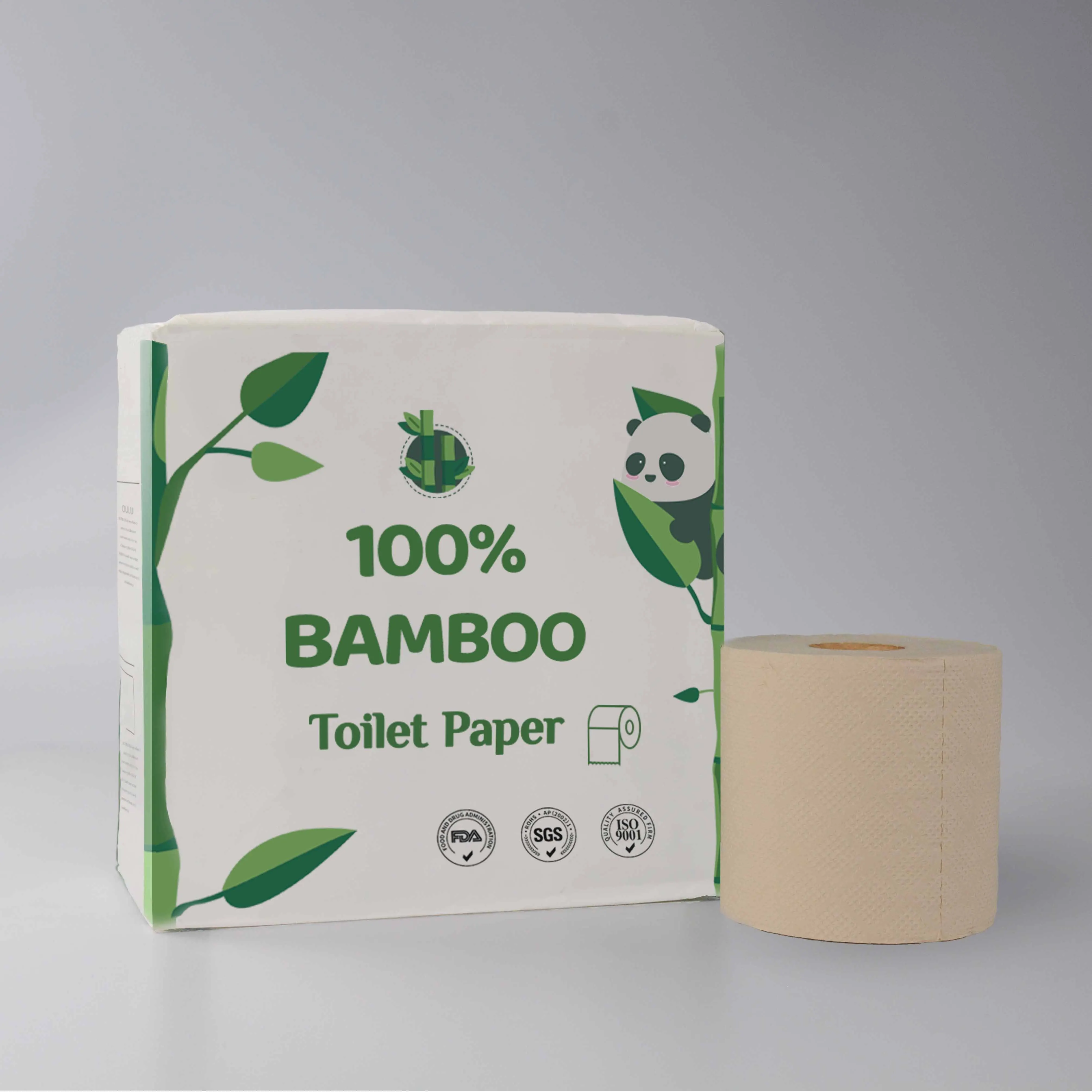 Soft Organic Eco Friendly Certified Bamboo Toilet Paper