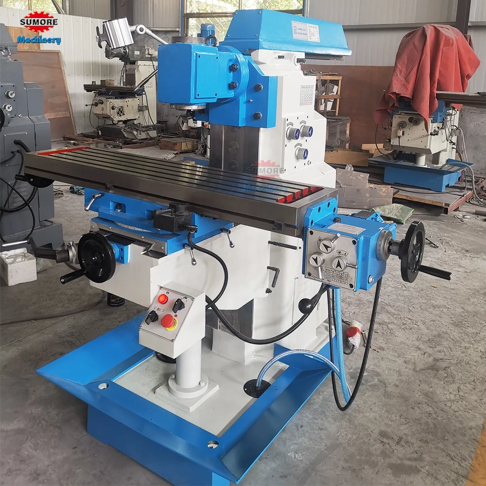 High Precision Manual Metal Mills Universal Rotary Head Milling Machine ...