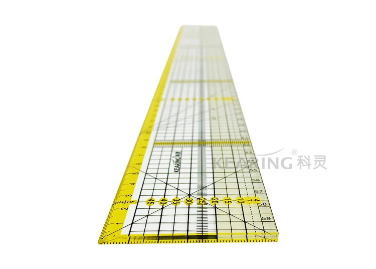 Clear Acrylic with clear Markings in Black and Yellow 3mm Thickness ...