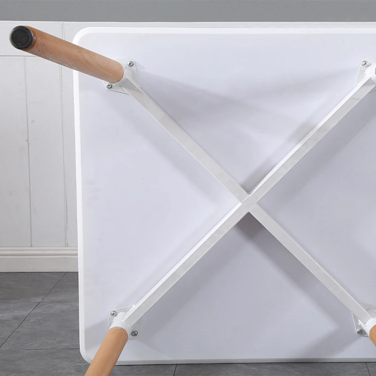 Simple White Dining Table And Chair Ser For 4 Square Mdf Coffee Table ...