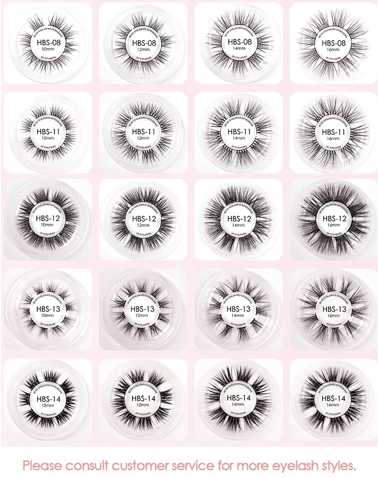 DIY Eyelash Extension 8 Clusters - Natural Lashes Set