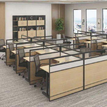 Modular Cubic Office Table Desk Employee Partition Mobile Work Station ...