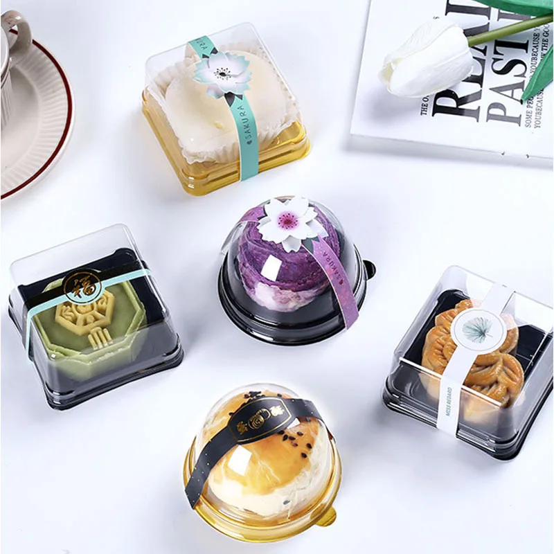 Plastic PET Moon Cake Boxes - Eco-Friendly & Customizable