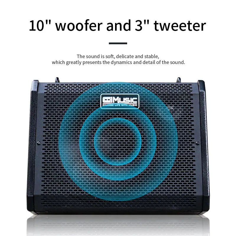 COOLMUSIC DM80 80 Watt Personal Monitor Amplifier for Electric Drums