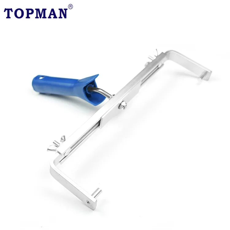 TOPMAN Heavy-Duty Adjustable Aluminum Double Arm Paint Roller Frame