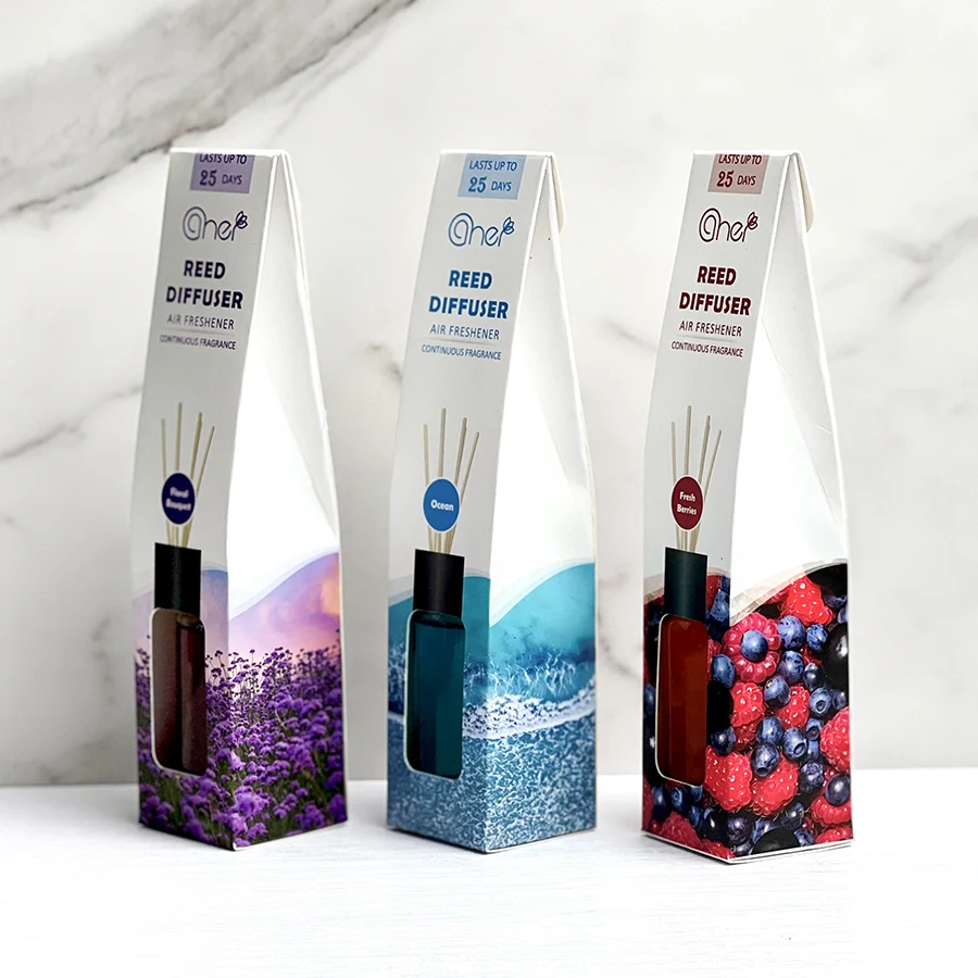 Home Decoration OEM Fire-Free Flower Aromatherapy Glass Bottle Liquid ...